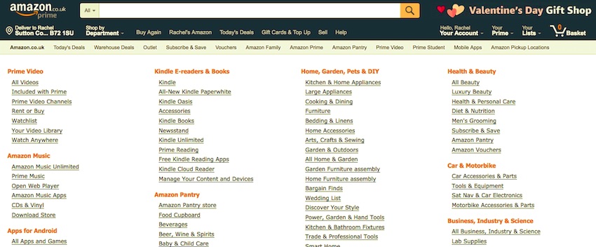 Cuándo usar (y no usar) un mega menú para la navegación - Fabrica de Webs